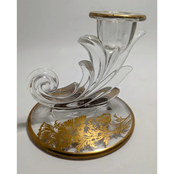 Fostoria | Accents | Vintage Fostoria Baroque Cornucopia Candlestick ...
